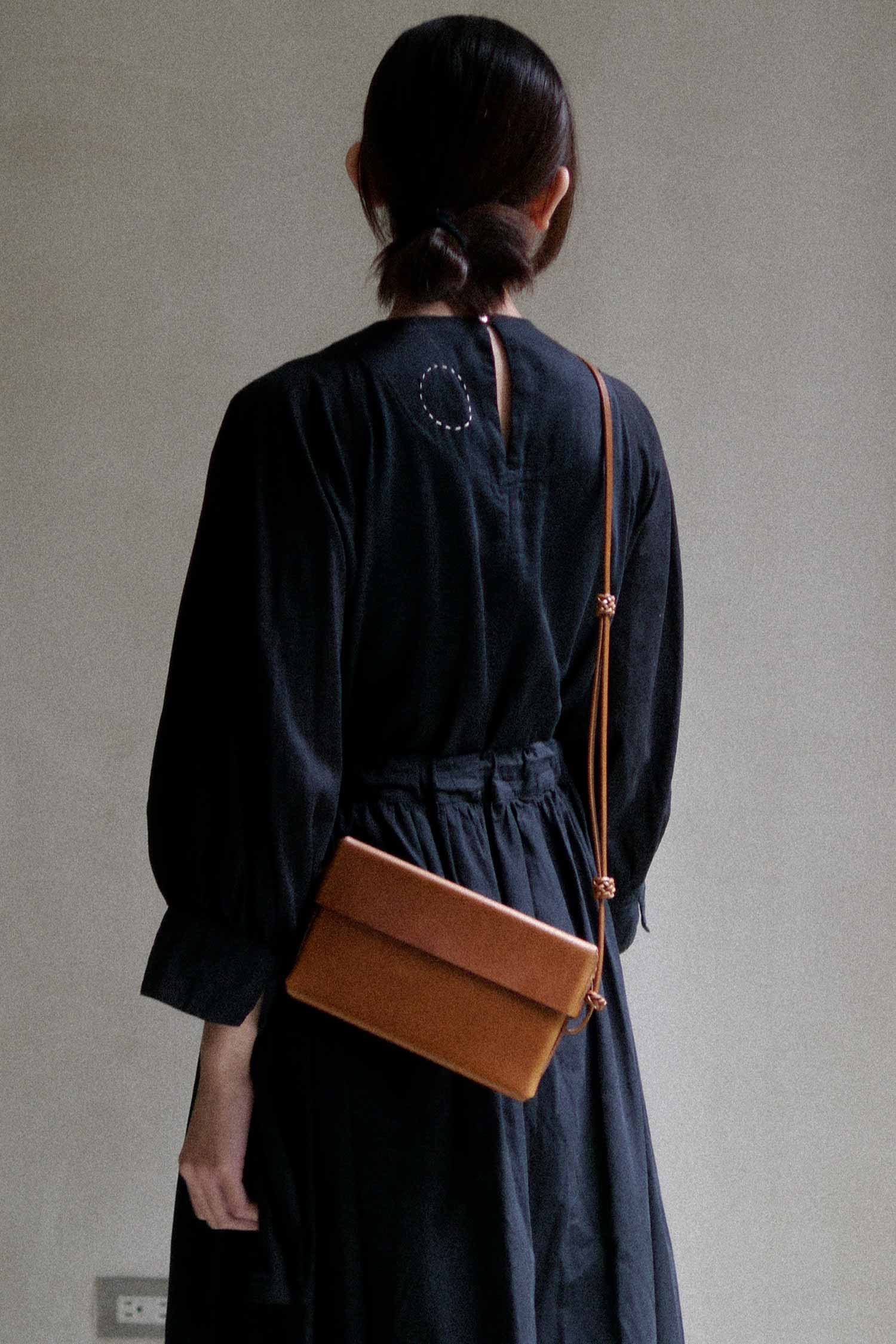 Kamaro'an - Woven Lid Bag, Chestnut - OOID Store