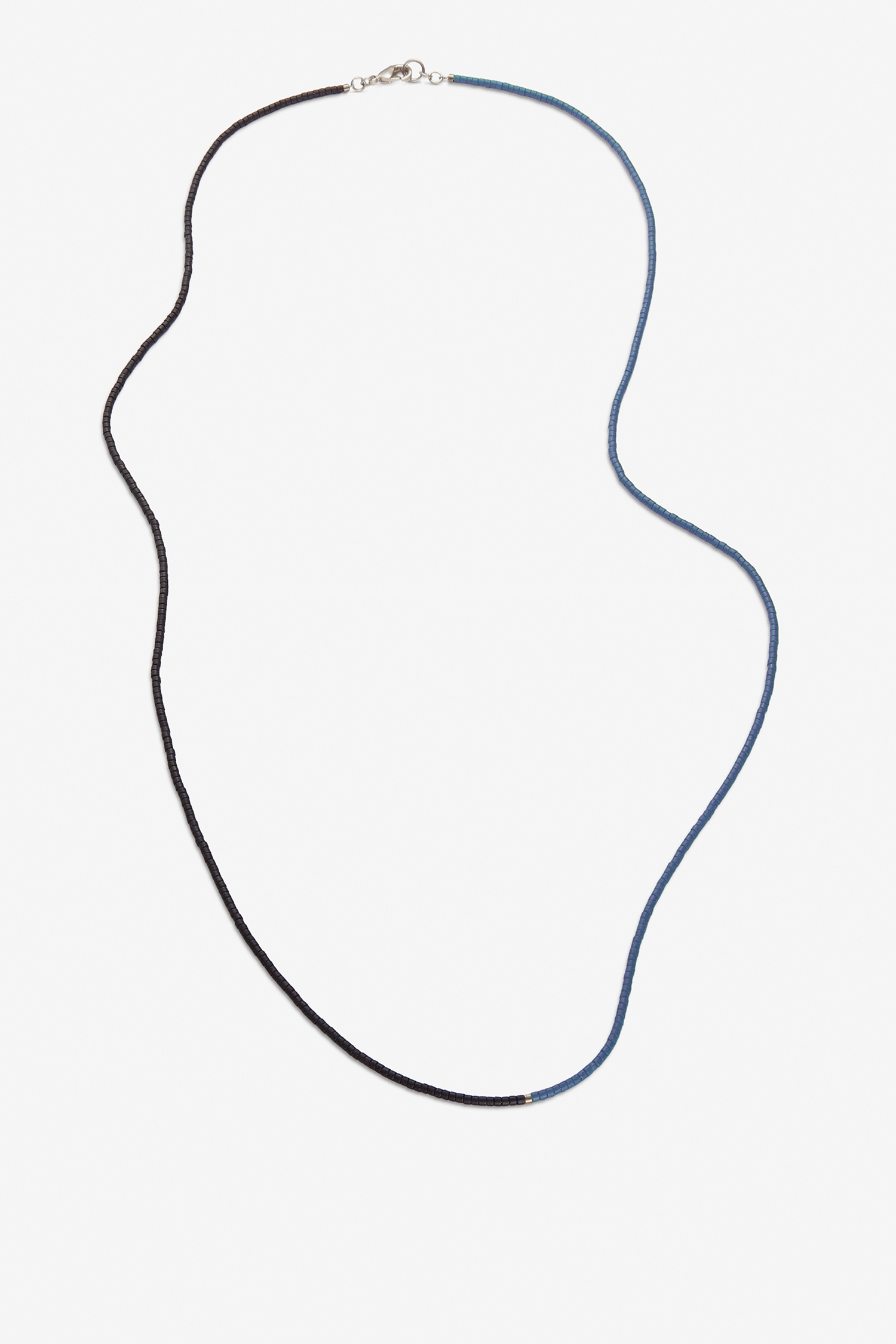 Helena Rohner - Miyuki Necklace Silver, Blue/Black - OOID Store, CHF